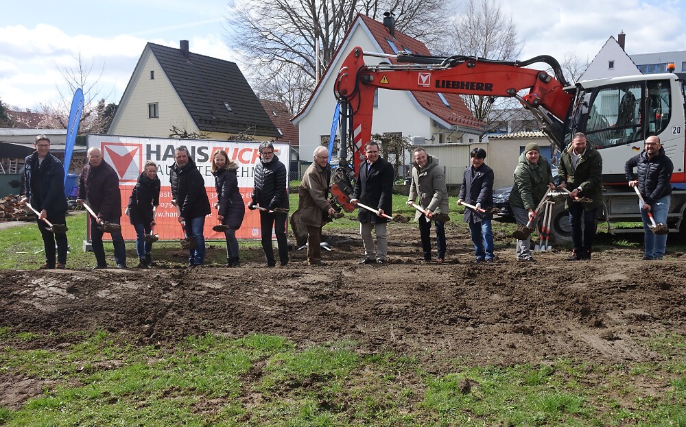 Hopfenstraße: Spatenstich für geförderte Wohnungen - Stadt Aalen