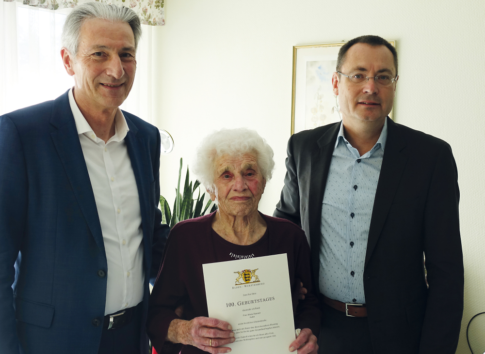 Maria Hausner feiert ihren 100. Geburtstag - Stadt Aalen